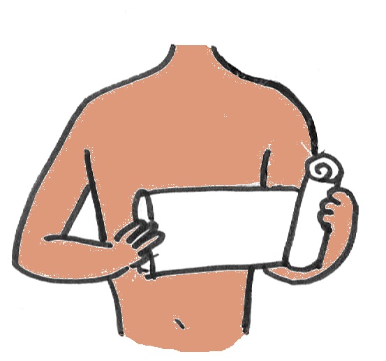 How to wrap/bind your chest by Sarashi 1 | SARASHI ＆ JAPANESE PATTERN ...